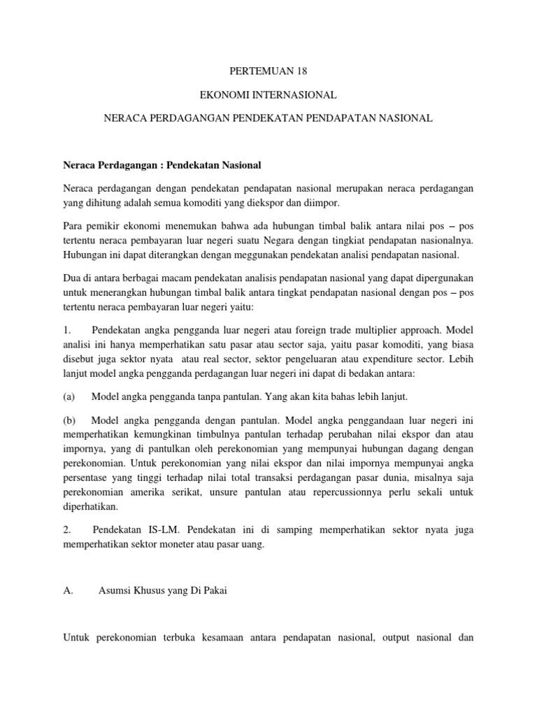 Pertemuan 18 E.internasional | PDF