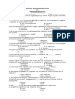 Diagnostic Test Filipino 5 - Tos | PDF