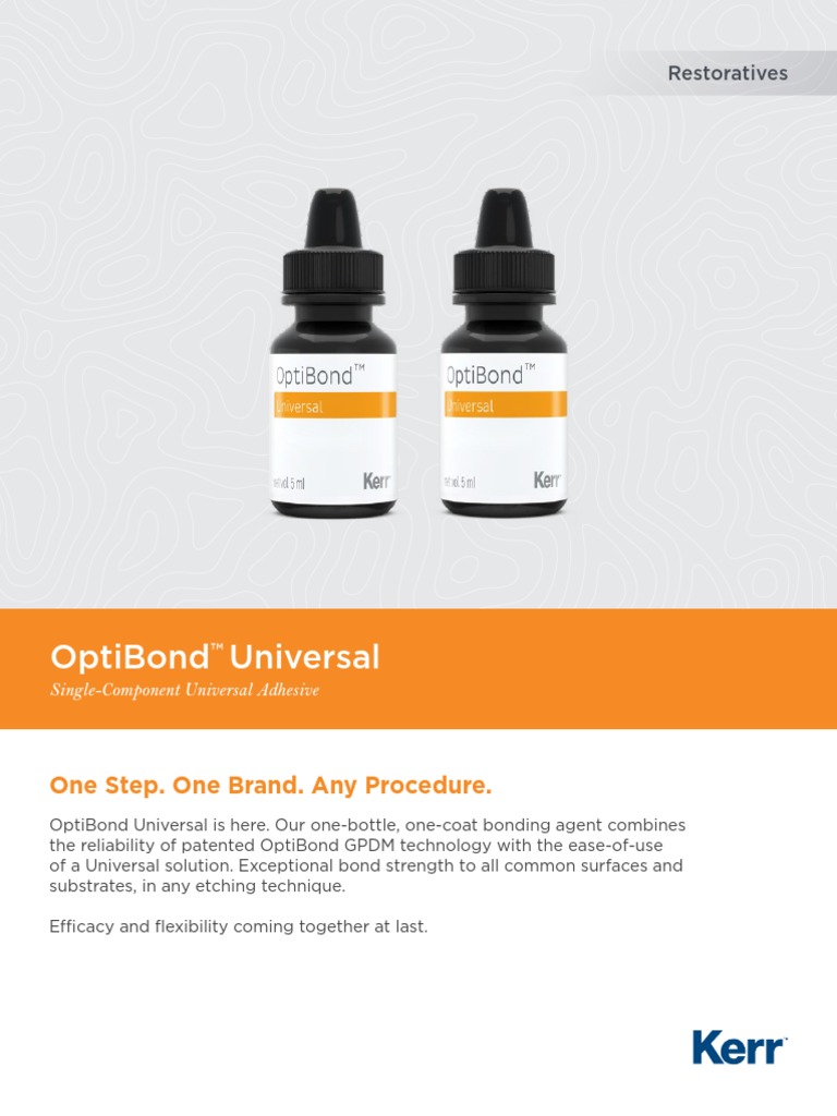 Rep OptiBond-Universal Brochure MKT-17-0478 | PDF