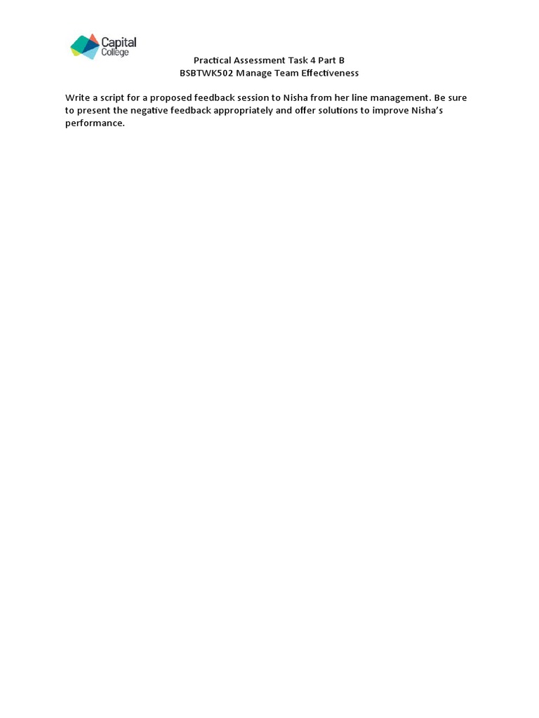 Task 4 Part B Template Pdf