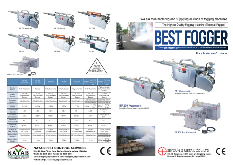 High-Quality Automatic Fogging Machines | PDF