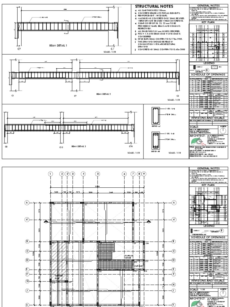 Sample Sheet1 Slab Beam Details | PDF | Window | Building Technology
