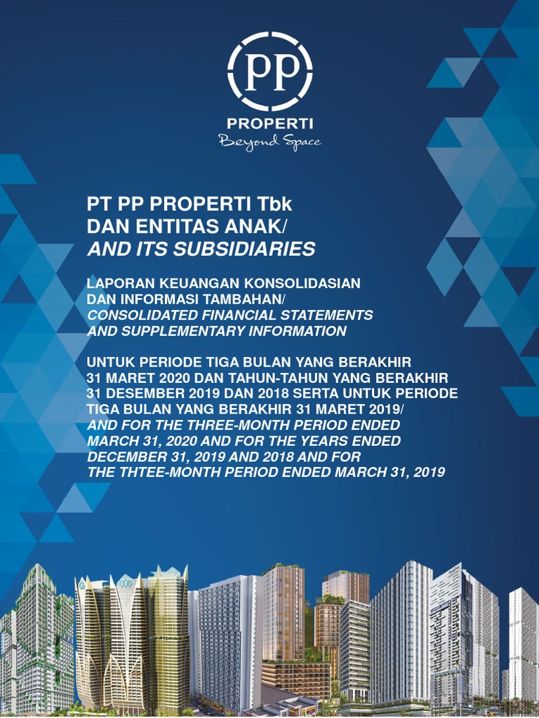 LK 31 Maret 2020 PT PP Properti TBK | PDF