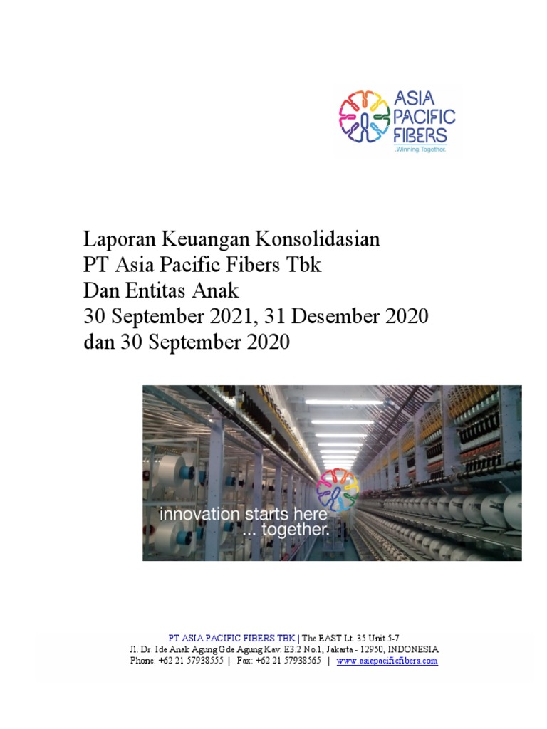 Annual Report Asia Pacific Fiber (POLY) 2021 | PDF