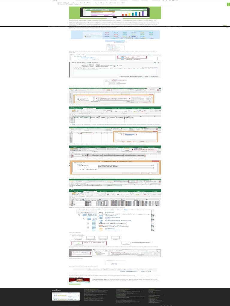 Creating A Sample BI Report in Oracle Cloud With Excel Template - Trinamix | Download Free PDF ...