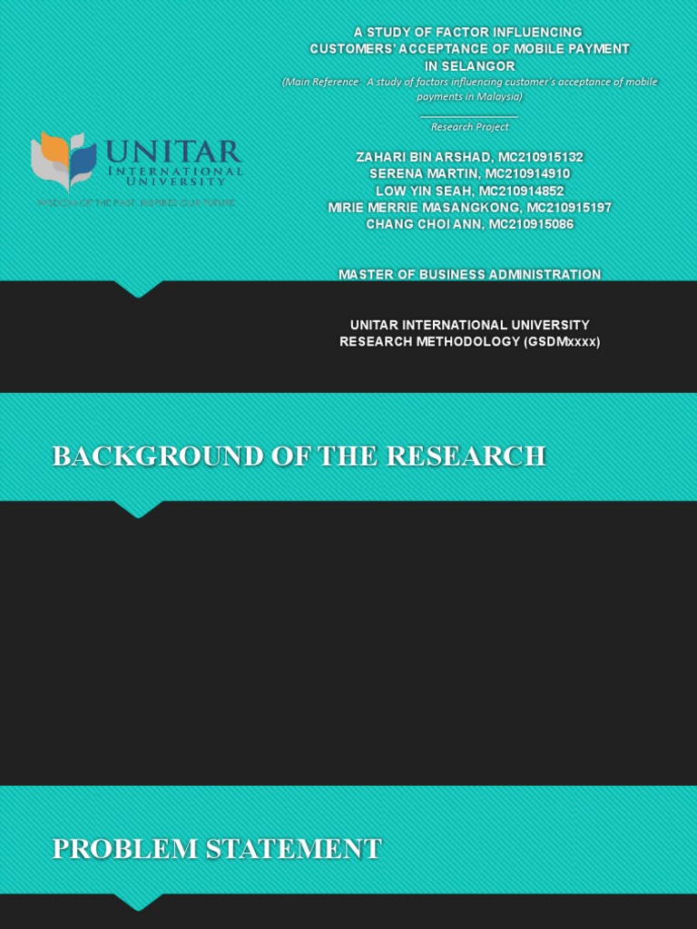 Factors Influencing Mobile Payment Acceptance | PDF
