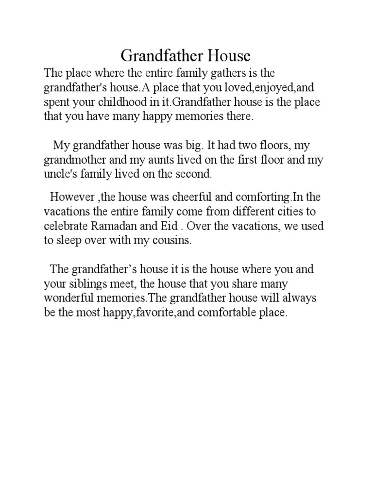Grandfather House | PDF