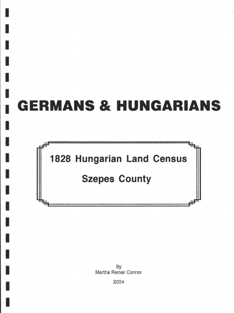 Germans & Hungarians: 1828 Land Census, Vol. 23 | PDF | Cattle | Hungarians