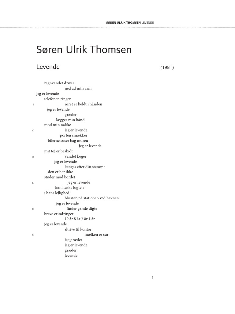 Jeg Er Levende | PDF