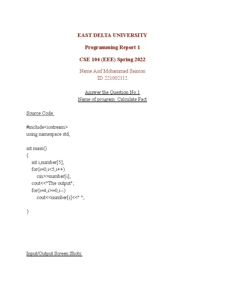 Asif Mohammad Saimon - 221002112 | PDF