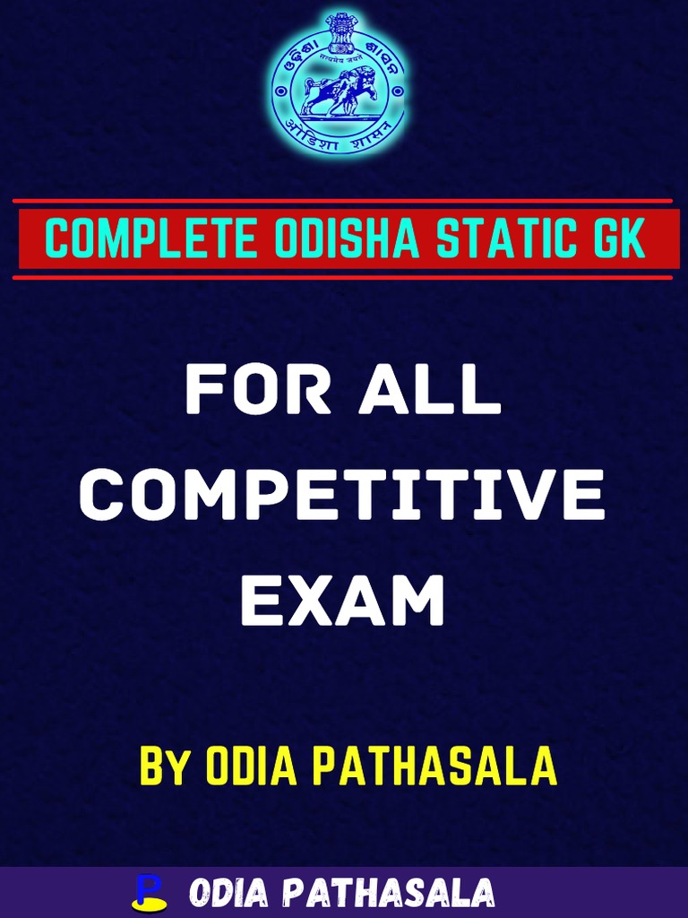 Complete Odisha Static GK: For All Competitive Exam | PDF