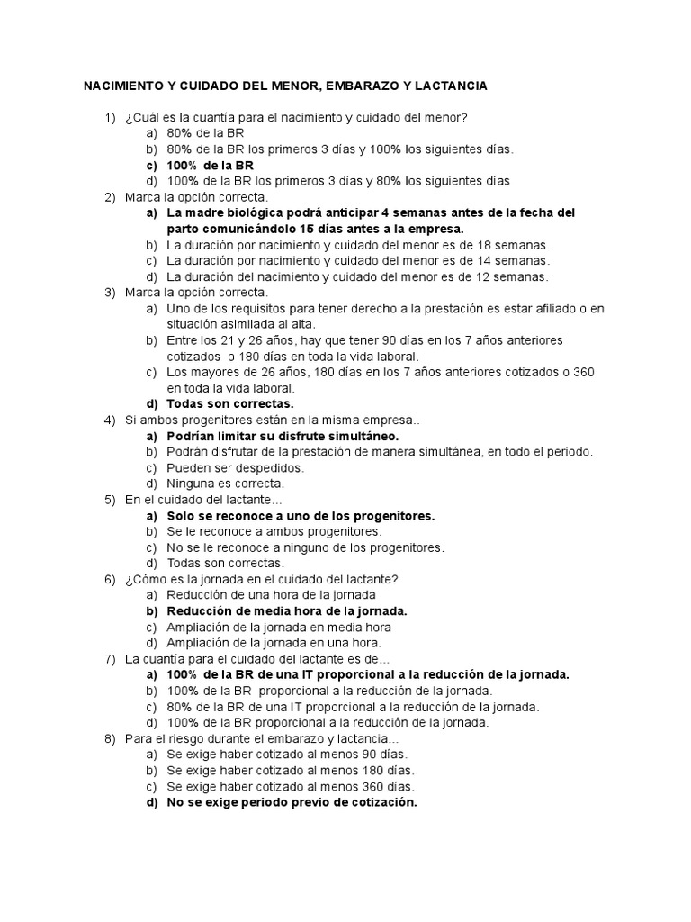 Preguntas Tipo Test FOL | PDF