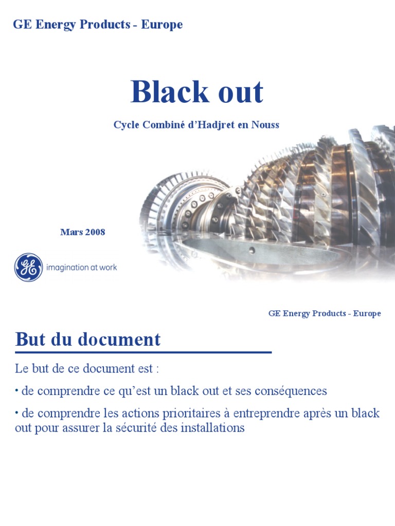 Ops - Black Out | PDF | Physique appliquée et interdisciplinaire | Machine