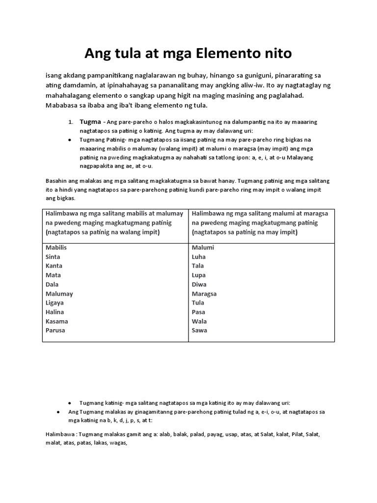 Elemento NG Tula | PDF