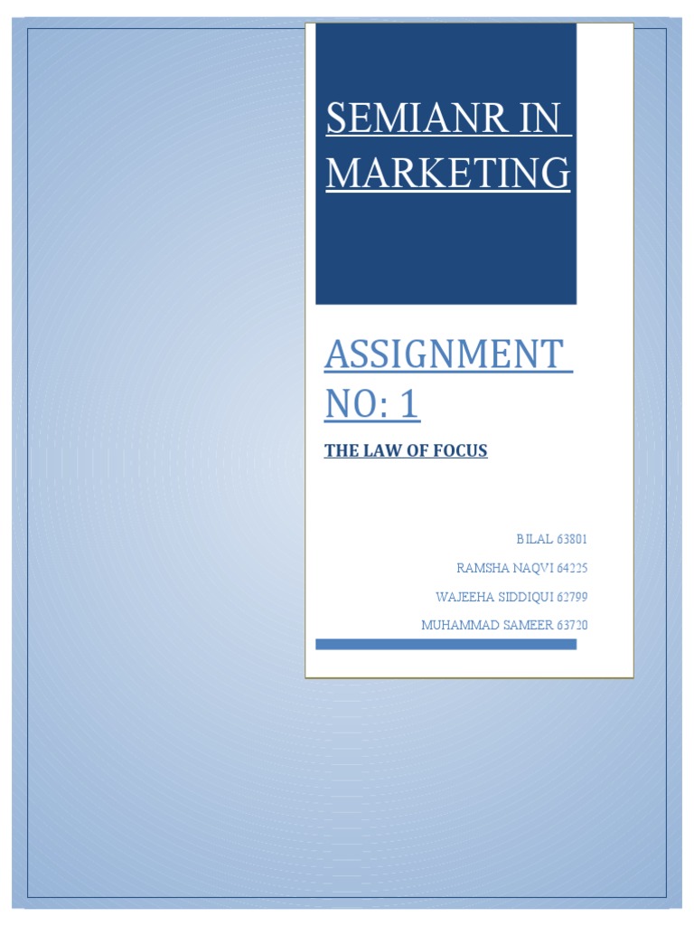 The Law of Focus | PDF | Brand