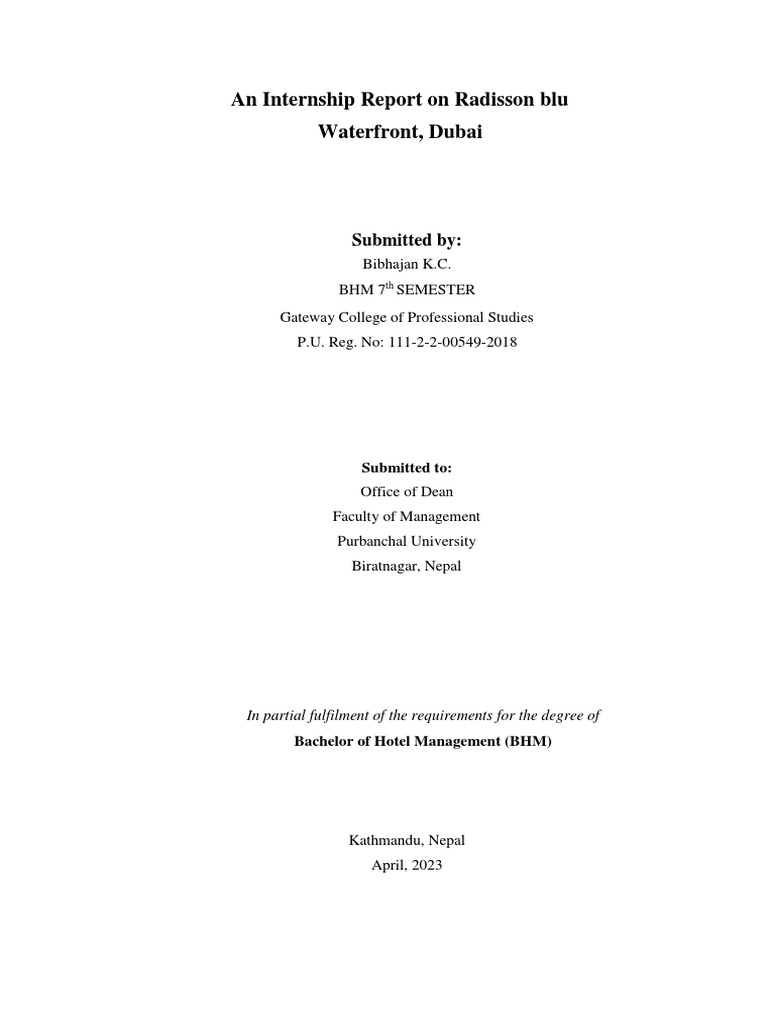 Internship Report ..... | PDF