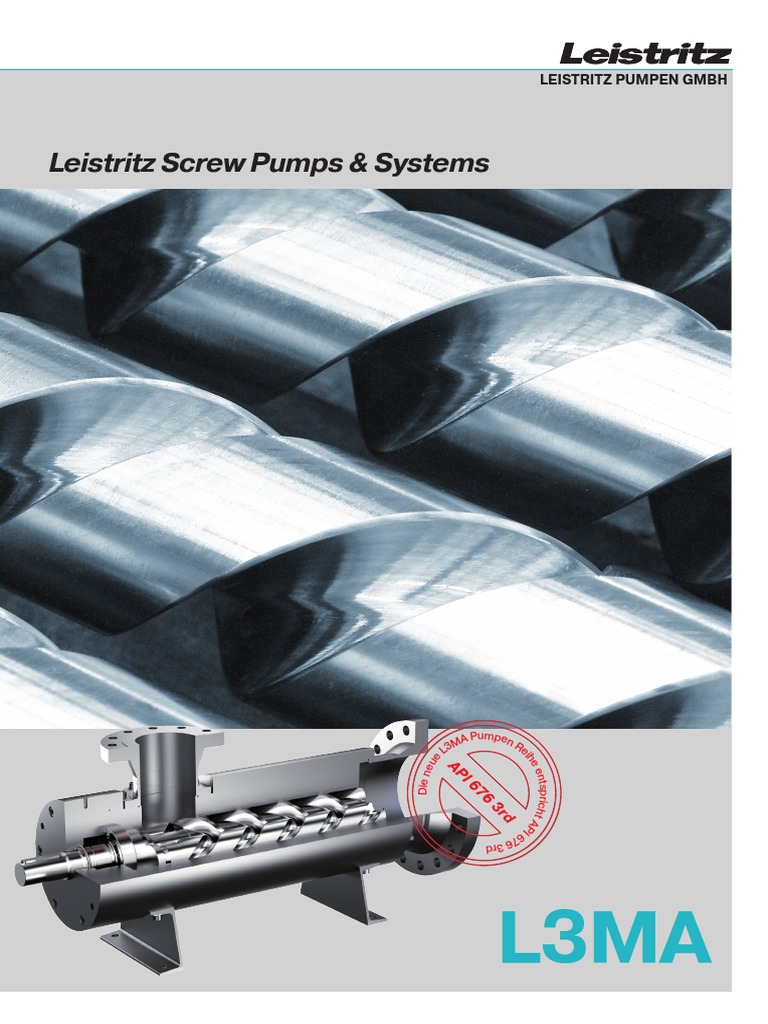 L3MA Pump Series: API 676 Triple Screw | PDF | Viscosity | Pump