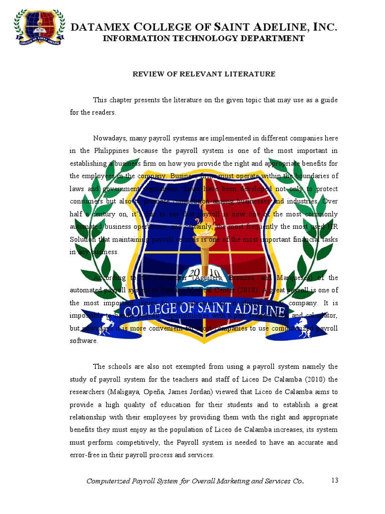 C S A I: Datamex Ollege of Aint Deline, NC | PDF