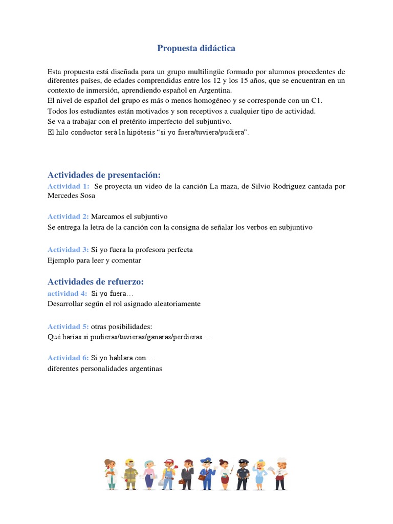 Si Yo Fuera NIVEL C CONDICIONALES E IMPERFECTO DE SUBJUNTIVO | PDF ...