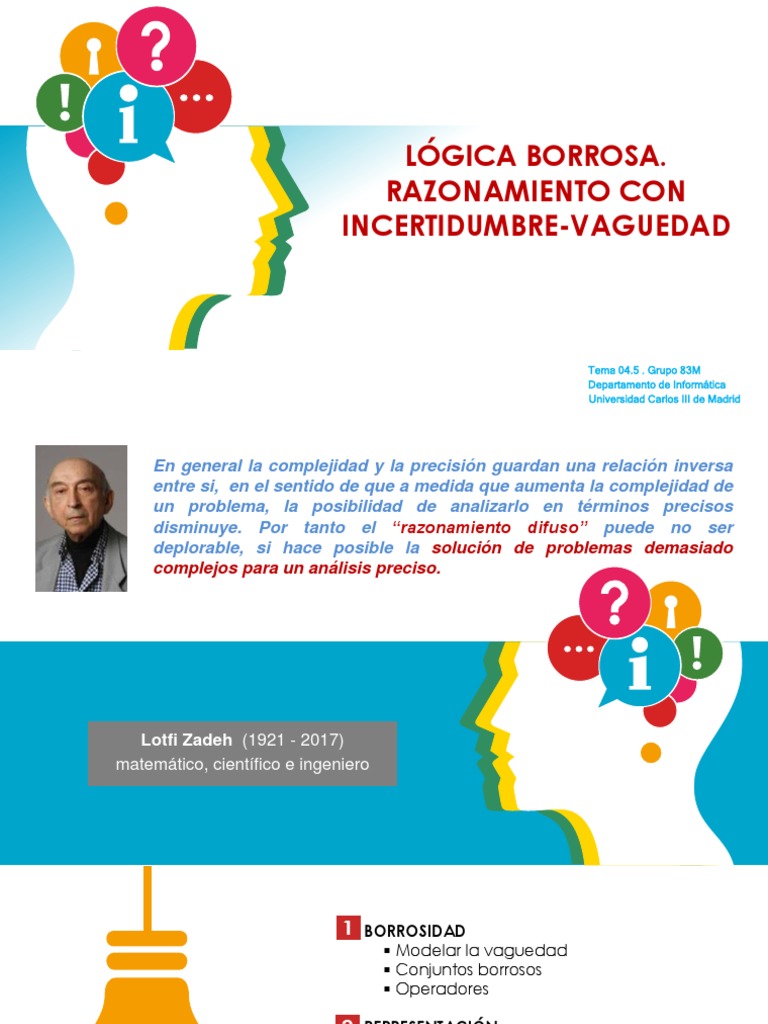 Lógica Borrosa. Razonamiento Con Incertidumbre-Vaguedad: Campus Digital ...
