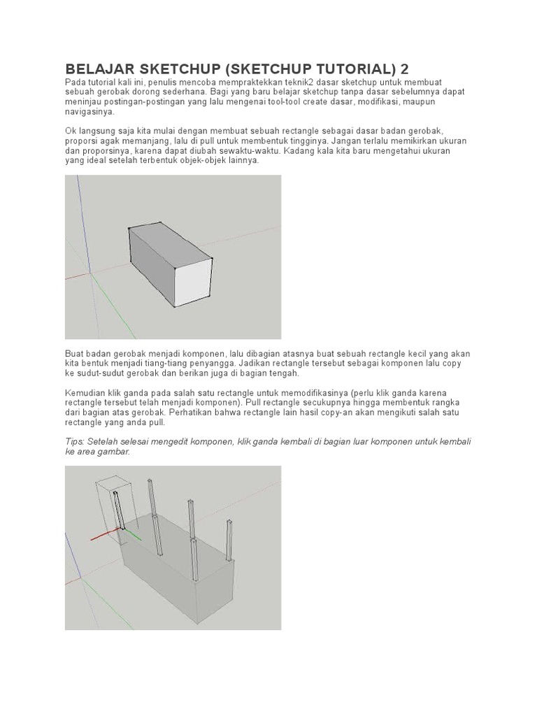 Belajar Sketchup | PDF