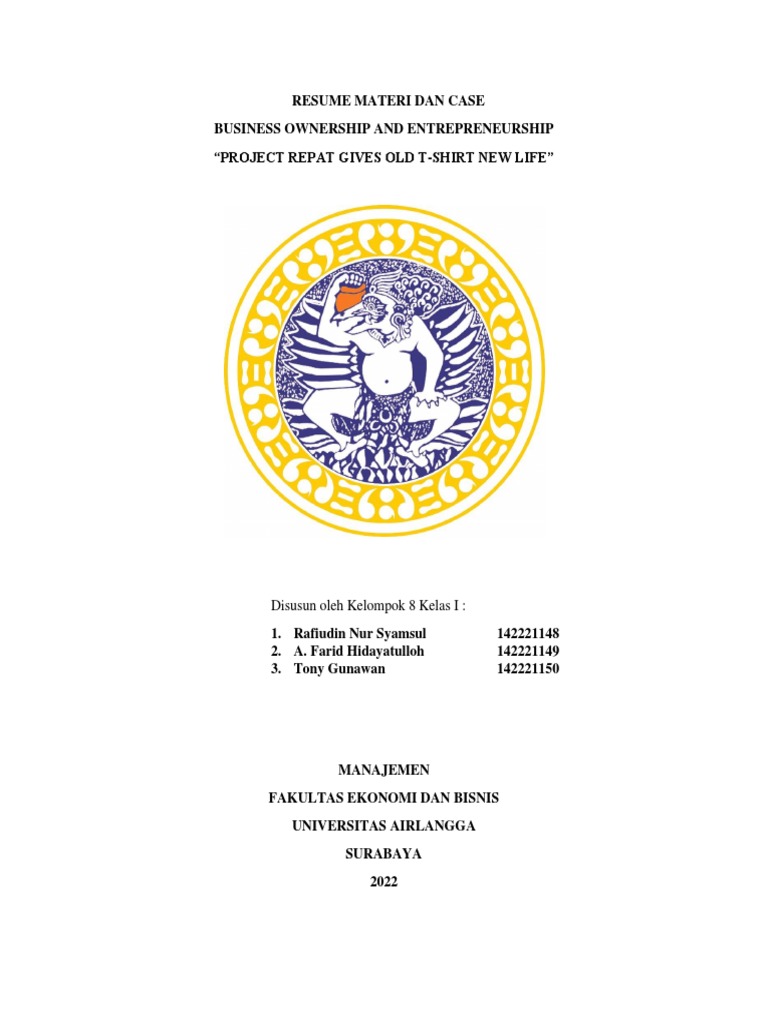 Pengantar Bisnis Resume Materi Dan Case Chapter 4&5 | PDF