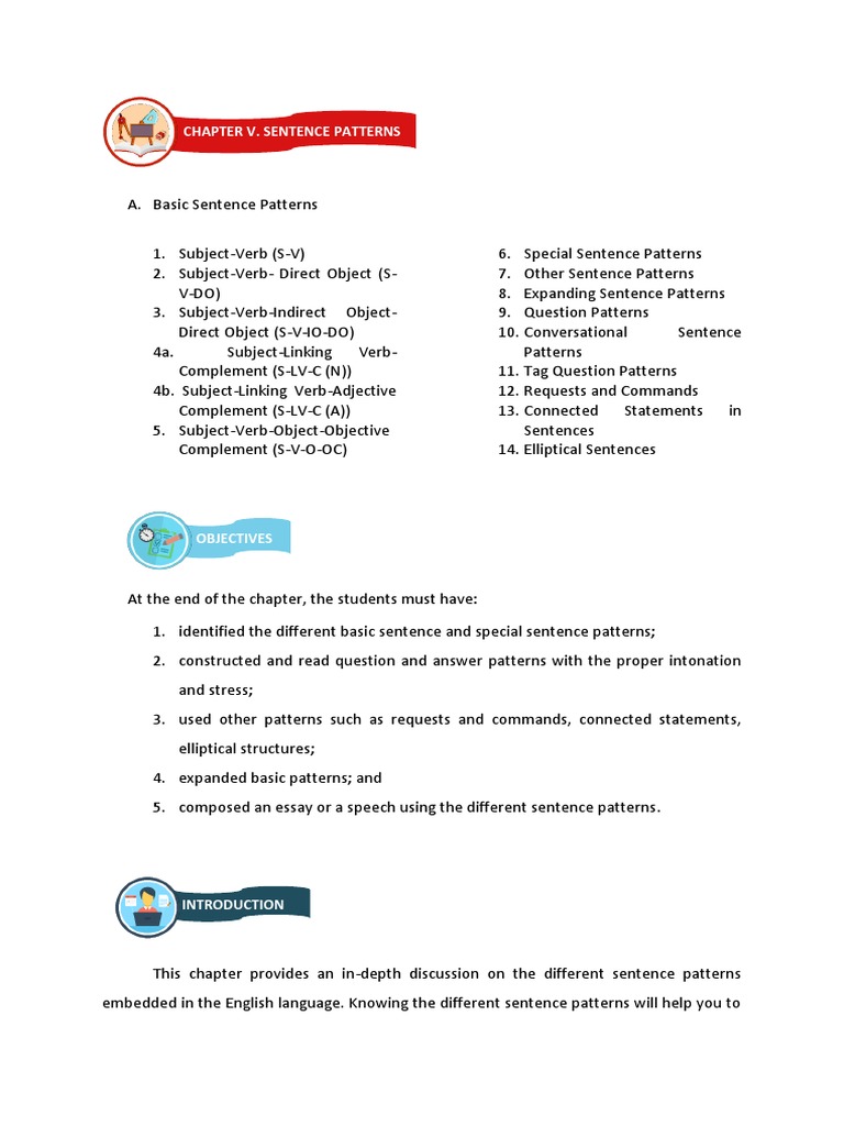 Chapter-5 Sentence Patterns 21 | PDF | Verb | Semantic Units