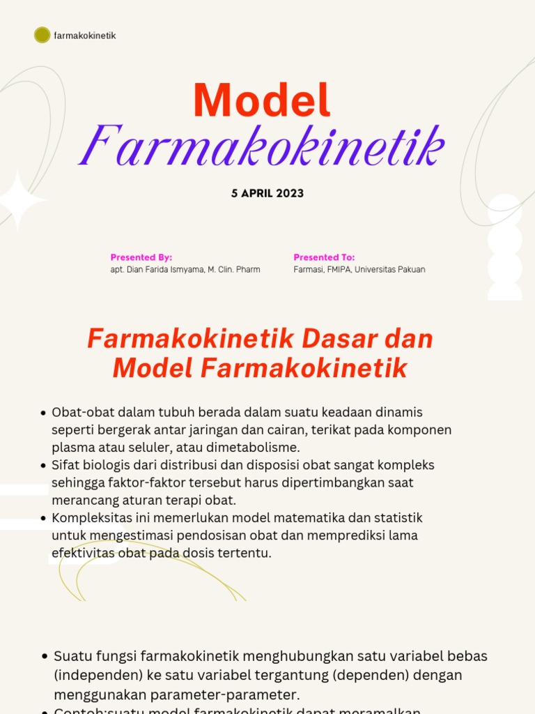 Model Farmakokinetik | PDF