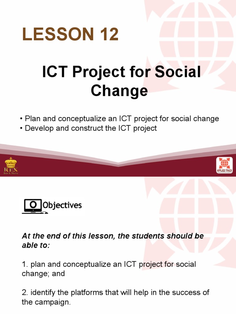 L12 ICT Project For Social Change | PDF | Educational Technology | Websites