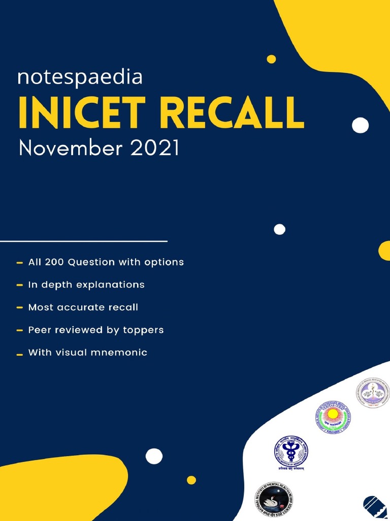 INICET November 2021 | PDF | Thumb | Enzyme Inhibitor