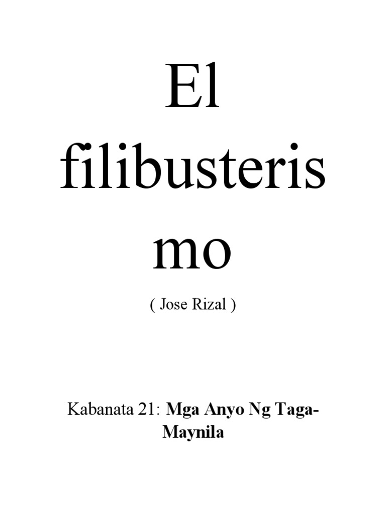 El Filibusterismo | PDF
