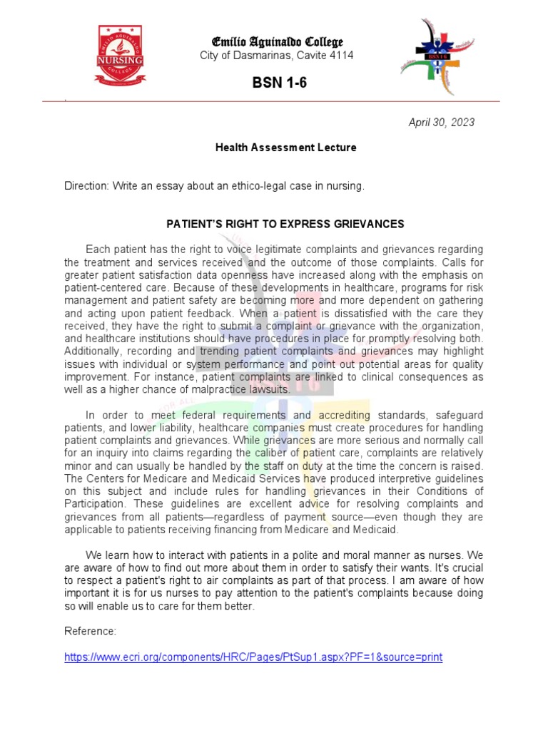 Beltran, Justin Kyle | PDF | Patient | Health Care