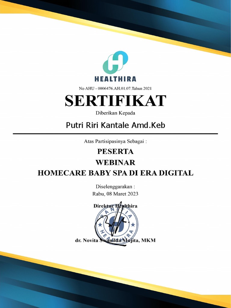 Putri Riri Kantale Amd - Keb | PDF