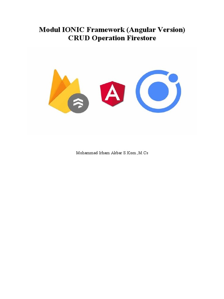 Modul 4 IONIC Framework CRUD Firestore | PDF