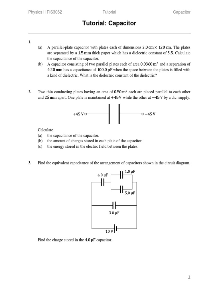 01 Capacitor | PDF | Capacitor | Capacitance
