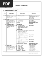 Salt Analysis Chart | PDF | Salt (Chemistry) | Hydrochloric Acid
