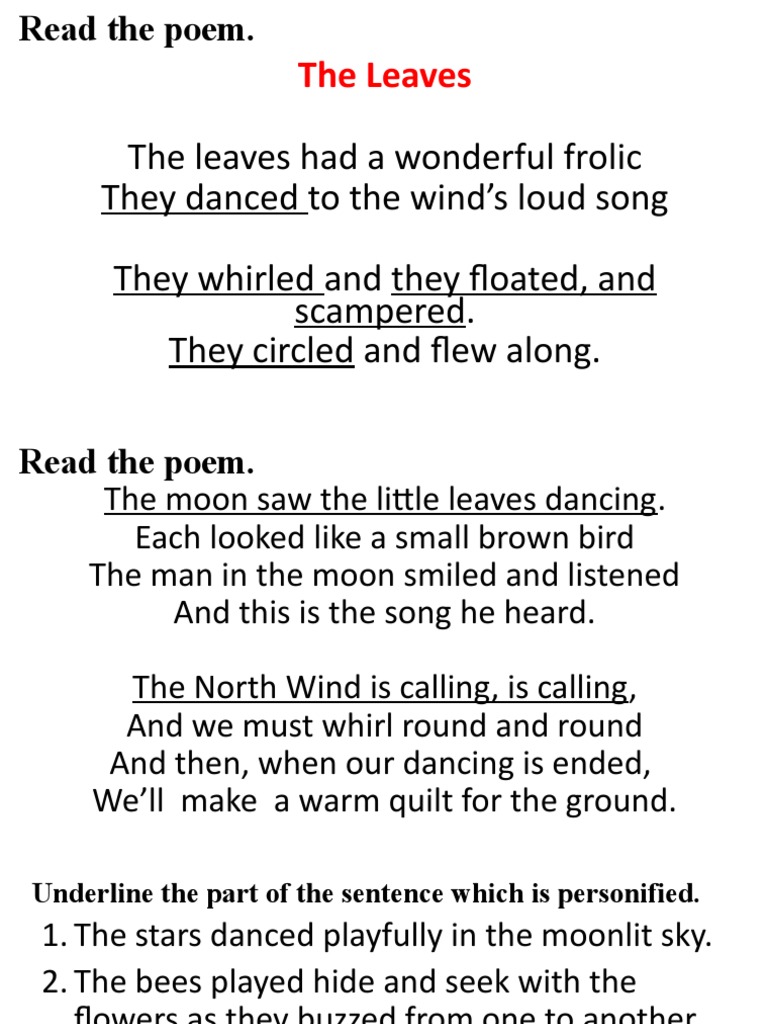 Exploring Personification in Poetry | PDF