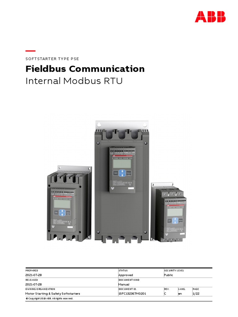 1SFC132367M0201 PSE Internal Modbus RTU | PDF | Computer Hardware ...