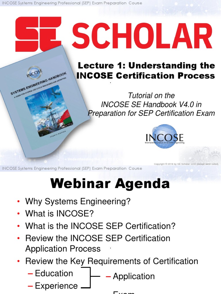 Lecture 1: Understanding The INCOSE Certification Process | PDF ...