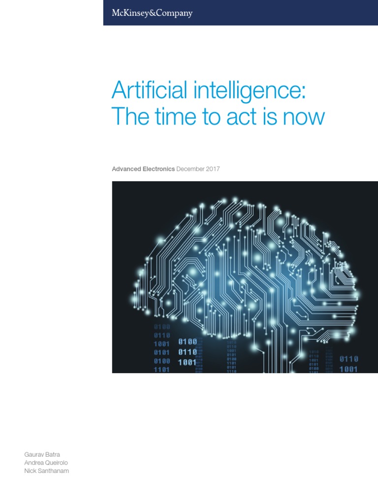 Artificial Intelligence The Time To Act Is Now - McKinsey | PDF ...