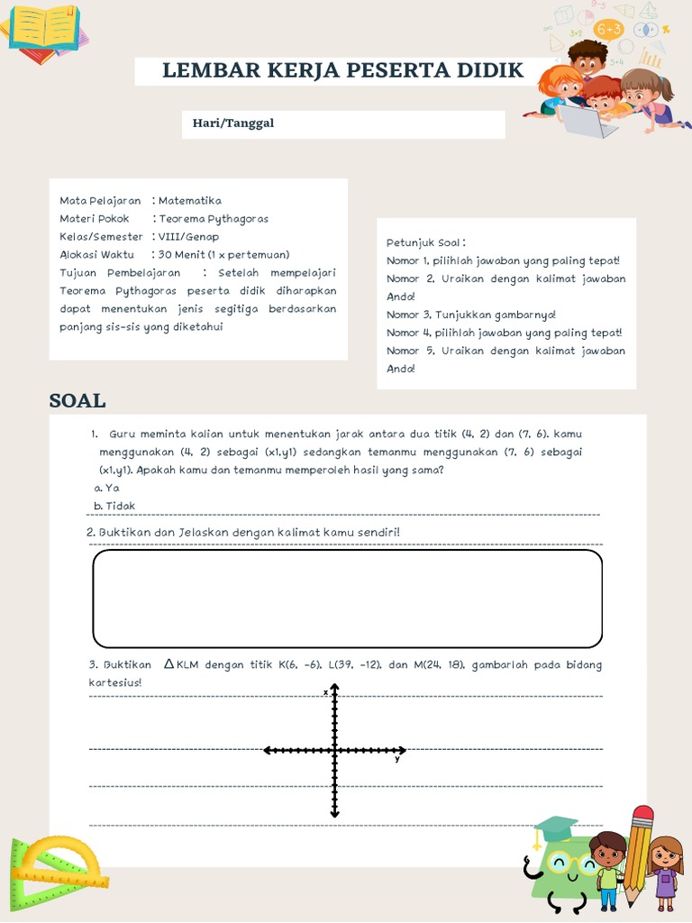 LKPD 2 Teorema Pythagoras | PDF