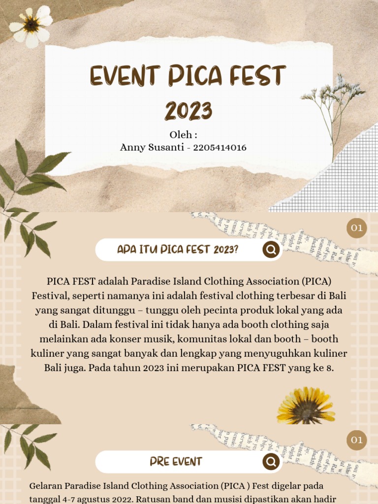 PICA Fest 2023: Festival Clothing Bali | PDF