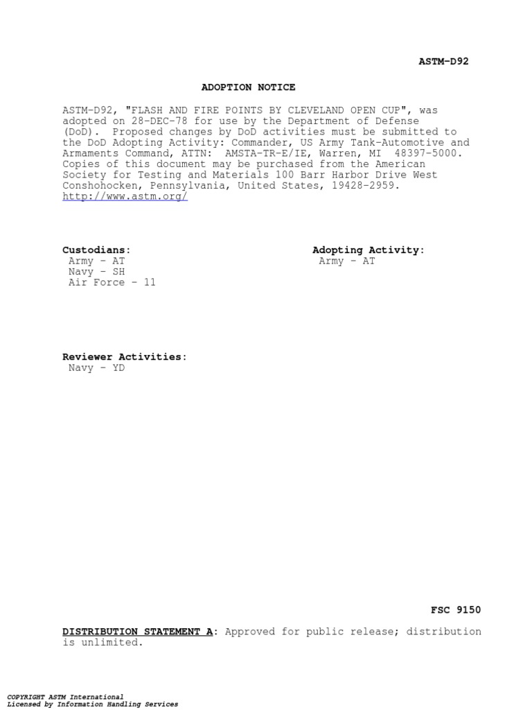 ASTM D92 Flash Point AASHTO T48 | PDF