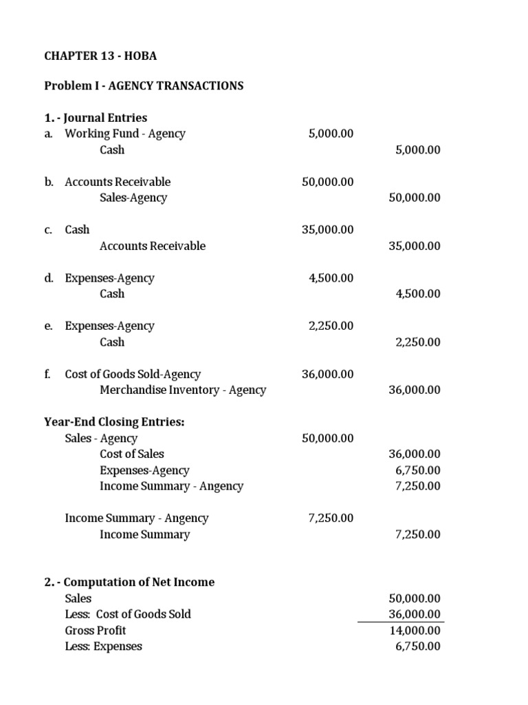 1.3.1. Problems - Hoba - General Transactions Illustration | PDF ...