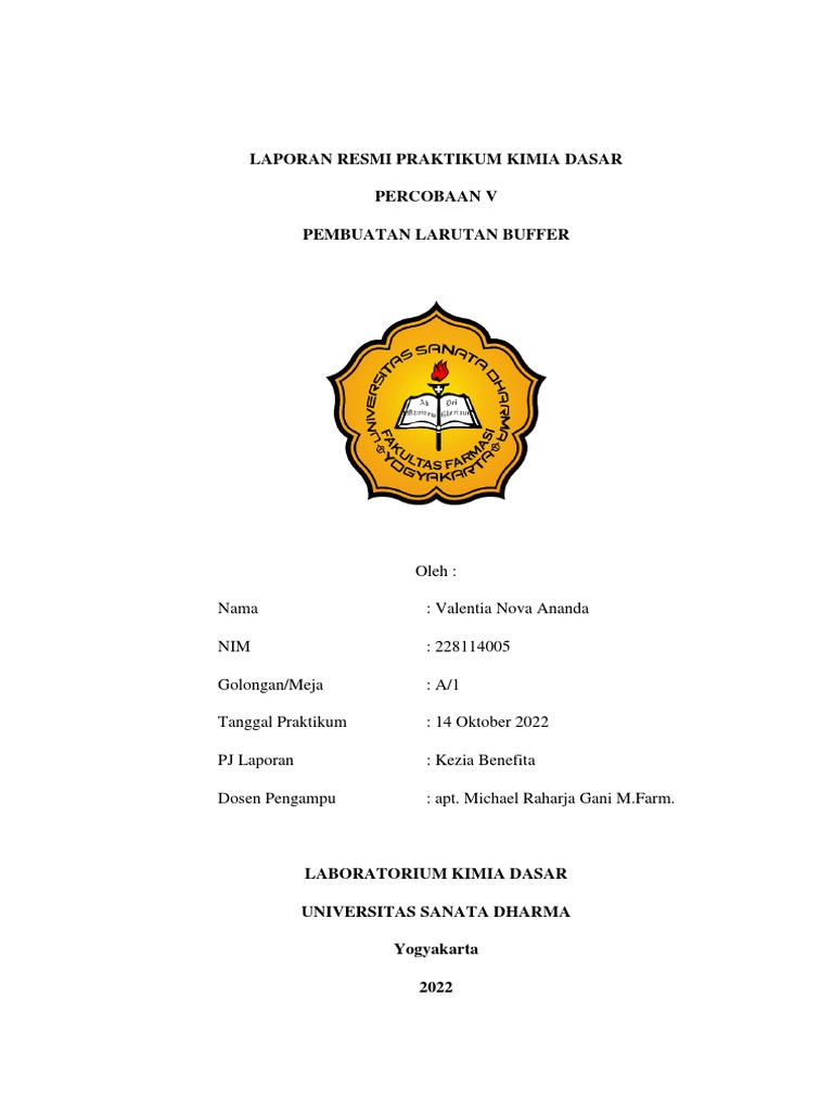 Pembuatan Larutan Buffer | PDF