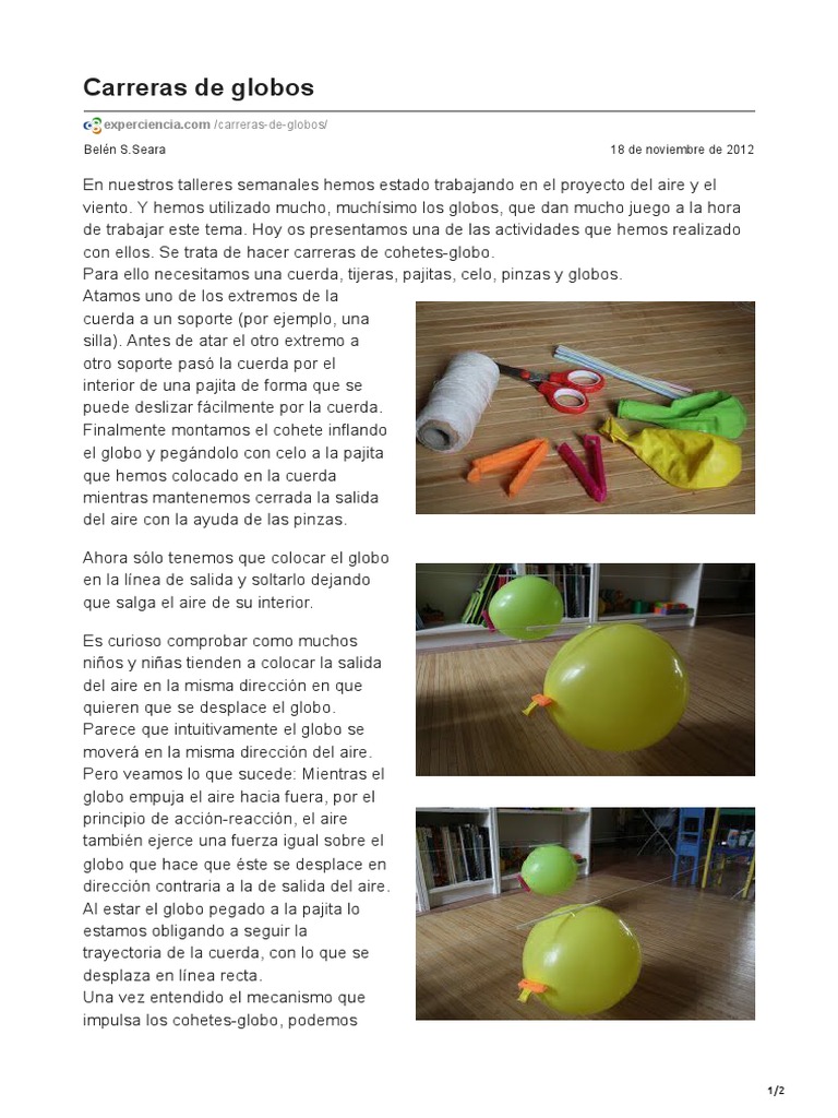 Carreras de Globos | PDF