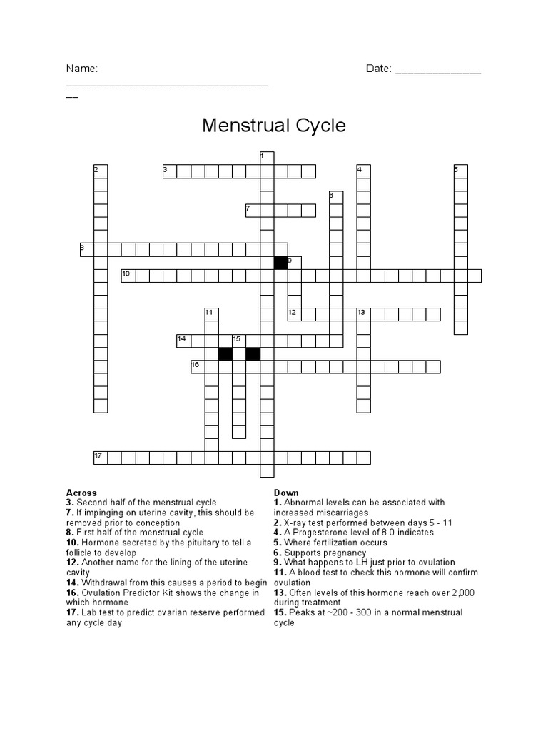 Menstrual Cycle Grade 10 Quiz Pdf