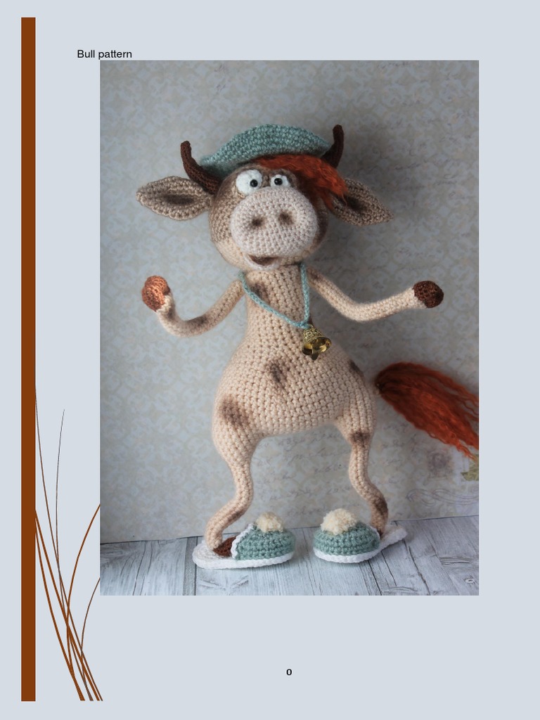Bull Pattern | PDF | Crochet | Needlework