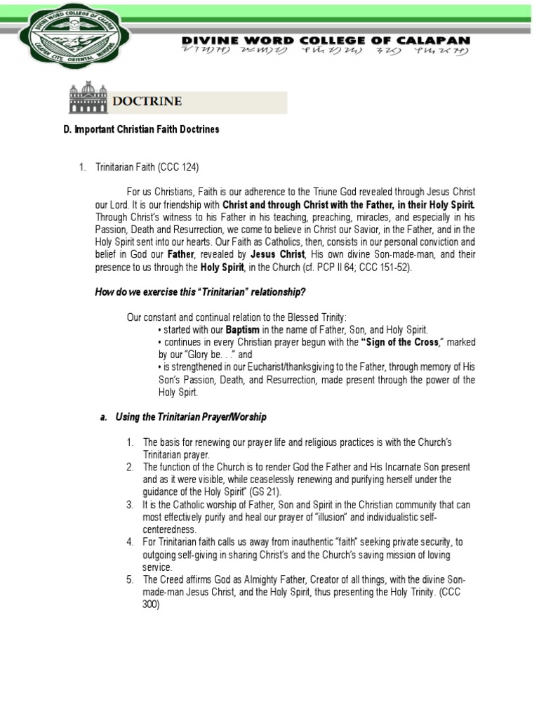 CD-Module 12 Q3 | PDF | God The Father | Trinity