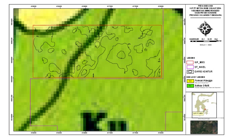 Peta Geologi IUP PT Mitra Bumi Sejahtera | PDF